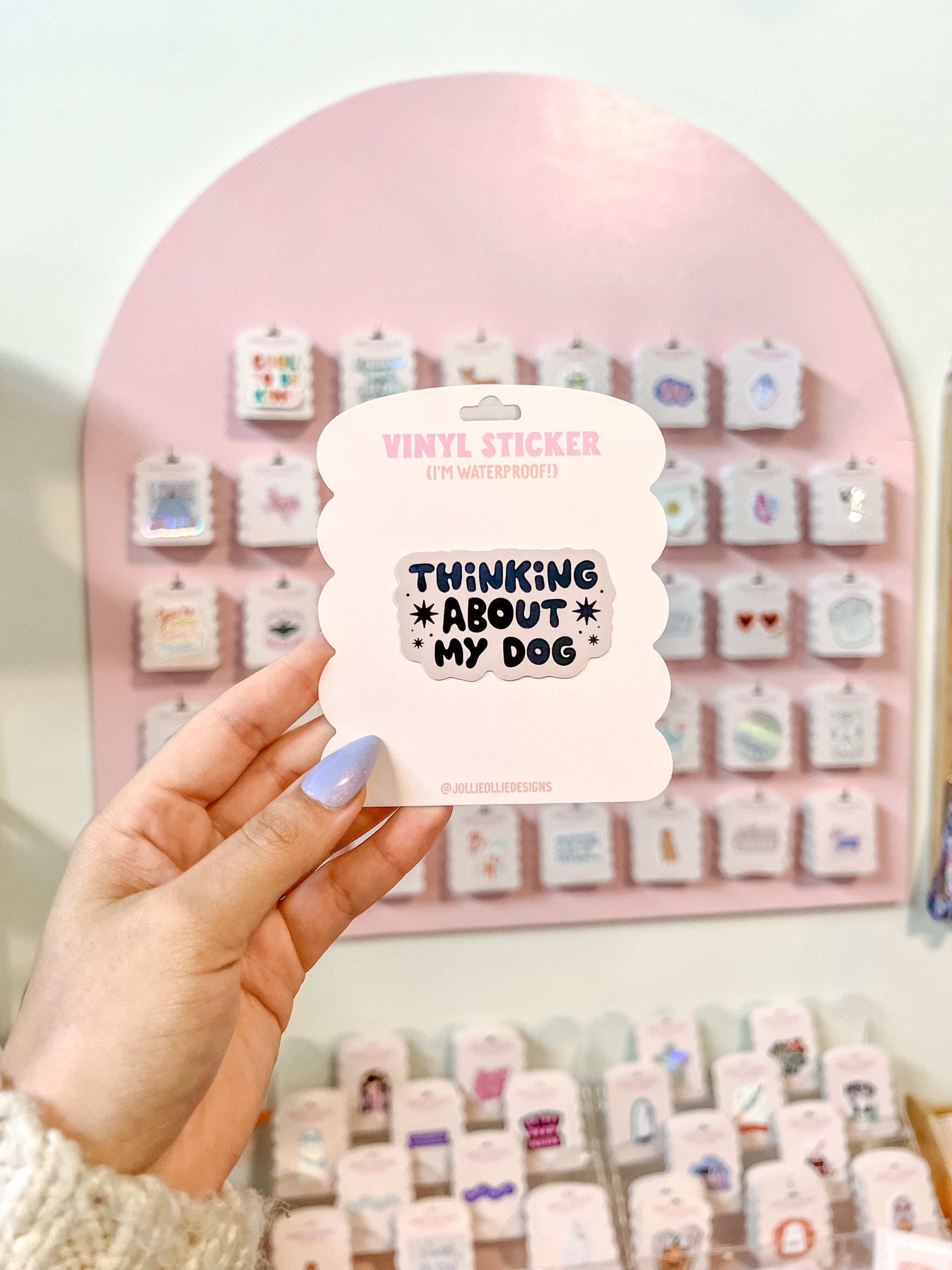 Thinking About My Dog Sticker – Shop Jollie Ollie