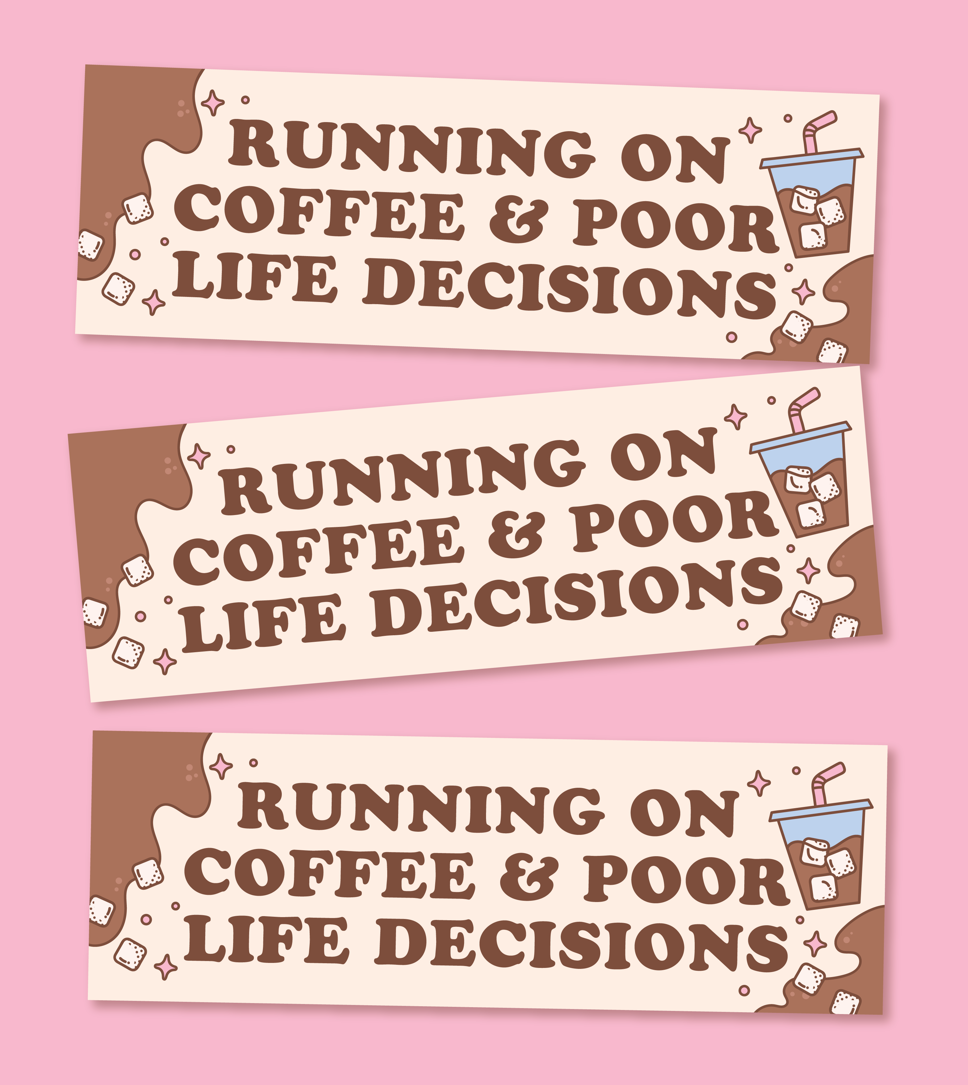 Coffee & Decisions MAGNETIC Bumper Sticker – Shop Jollie Ollie
