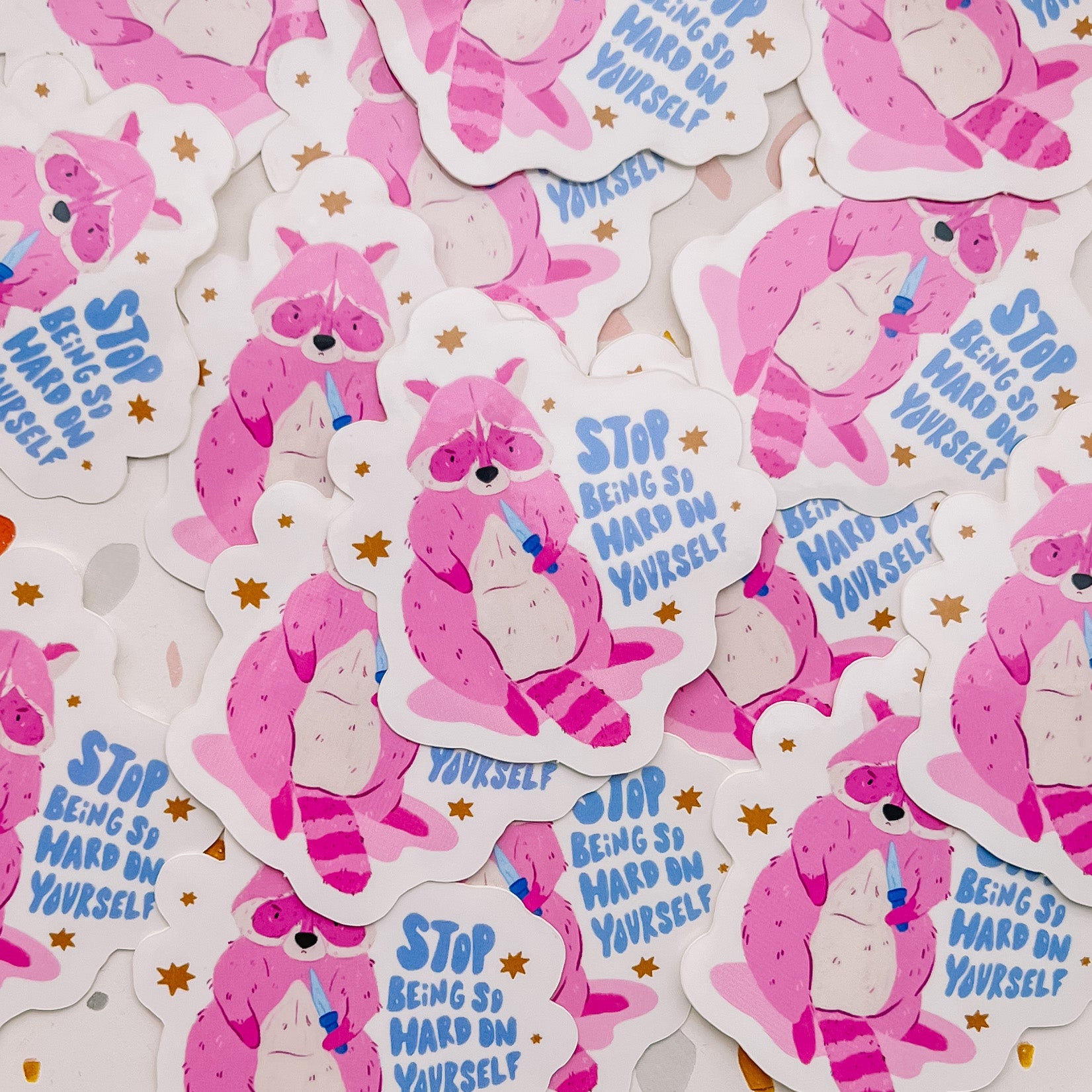 Aggressive but Nice Raccoon Sticker – Shop Jollie Ollie